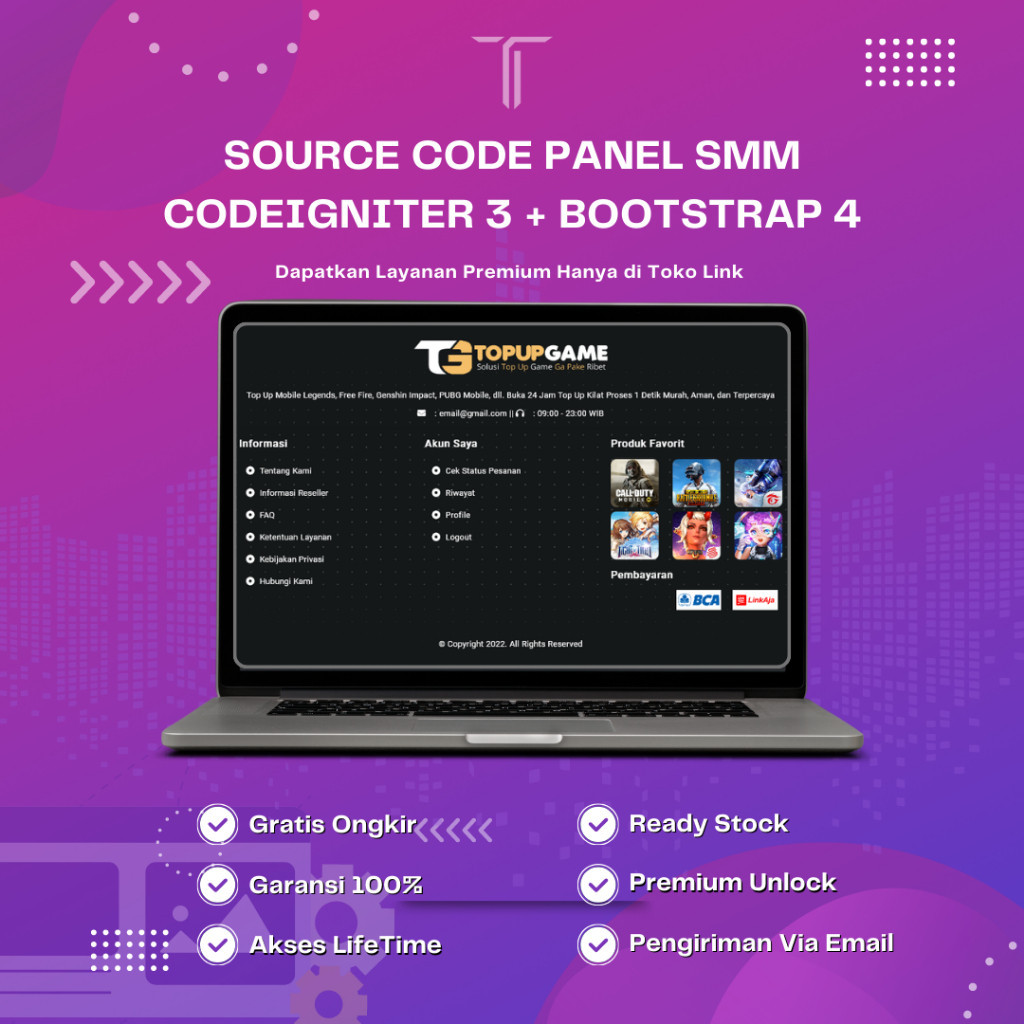 Jual SOURCE CODE PANEL PPOB & SMM CODEIGNITER 3 + BOOTSTRAP 4 | Shopee Indonesia