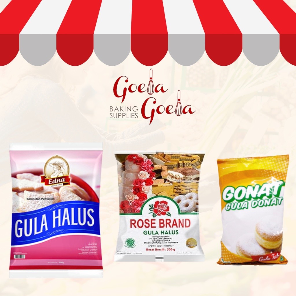 Jual Gula Halus Rose Brand Edna Gulus Bola Deli Kis Gonat 500 gr ...
