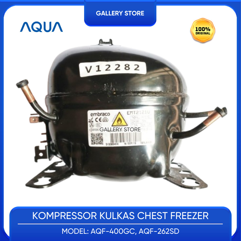 Jual KOMPRESSOR COMPRESSOR KULKAS CHEST FREEZER AQUA AQF-400GC AQF ...
