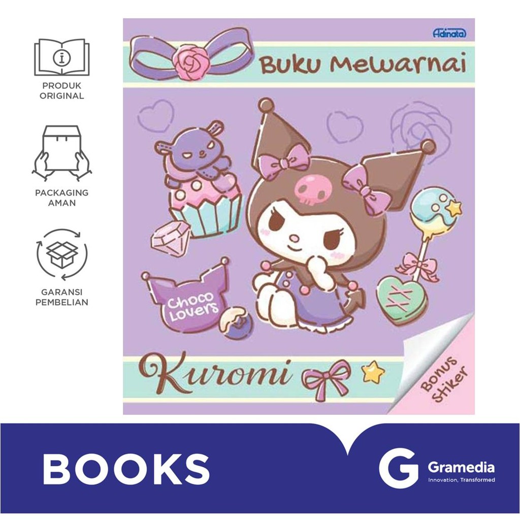 Jual Kuromi Buku Mewarnai Choco Lovers | Shopee Indonesia