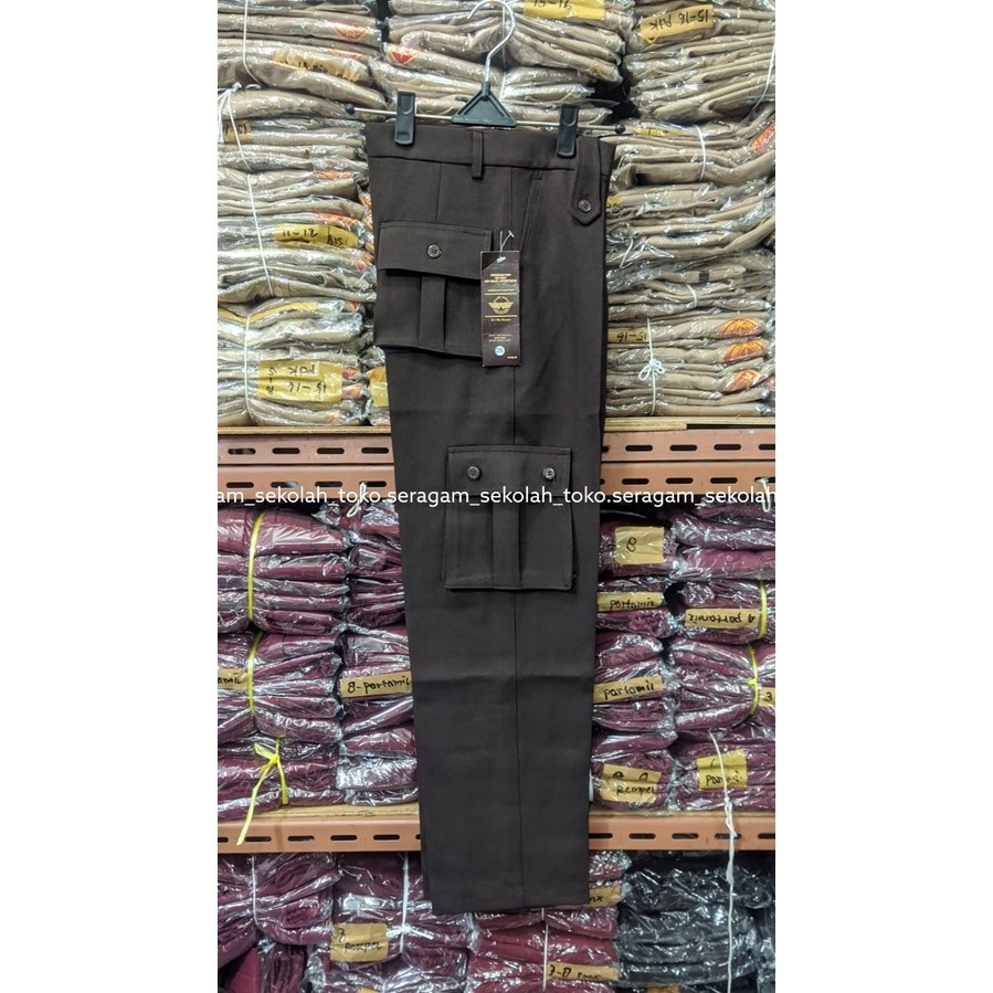 Jual [Best Seller] Celana Pramuka PDL Cargo Rapilo Rafilo (6 Saku) SMP ...