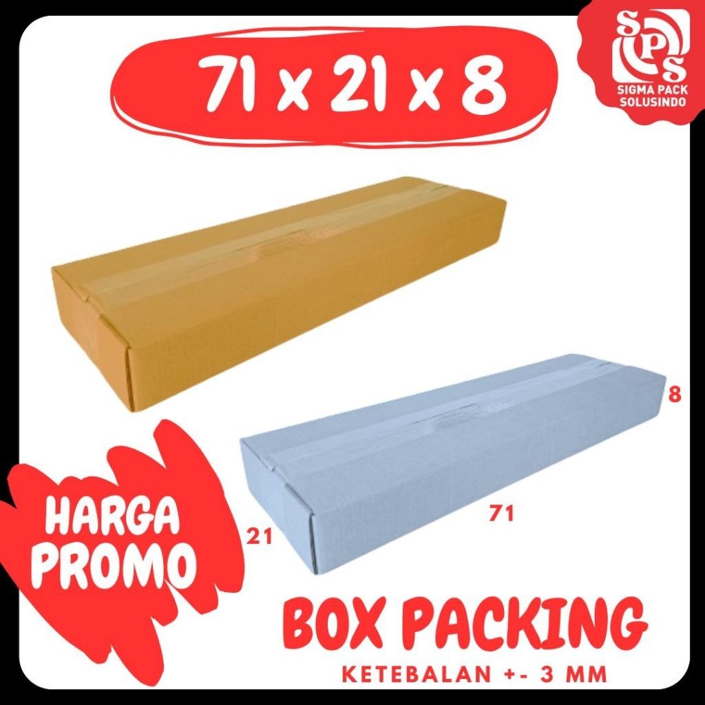 Jual Kardus Raket 71x21x8 Box Raket Packing A1 Double Wall Karton Raket ...