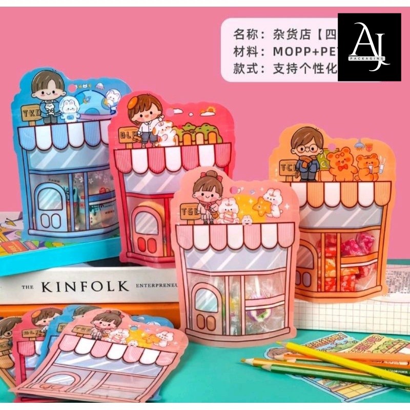 Jual Satuan- Plastik Ziplock pembungkus cookies kue snack motif lucu ...