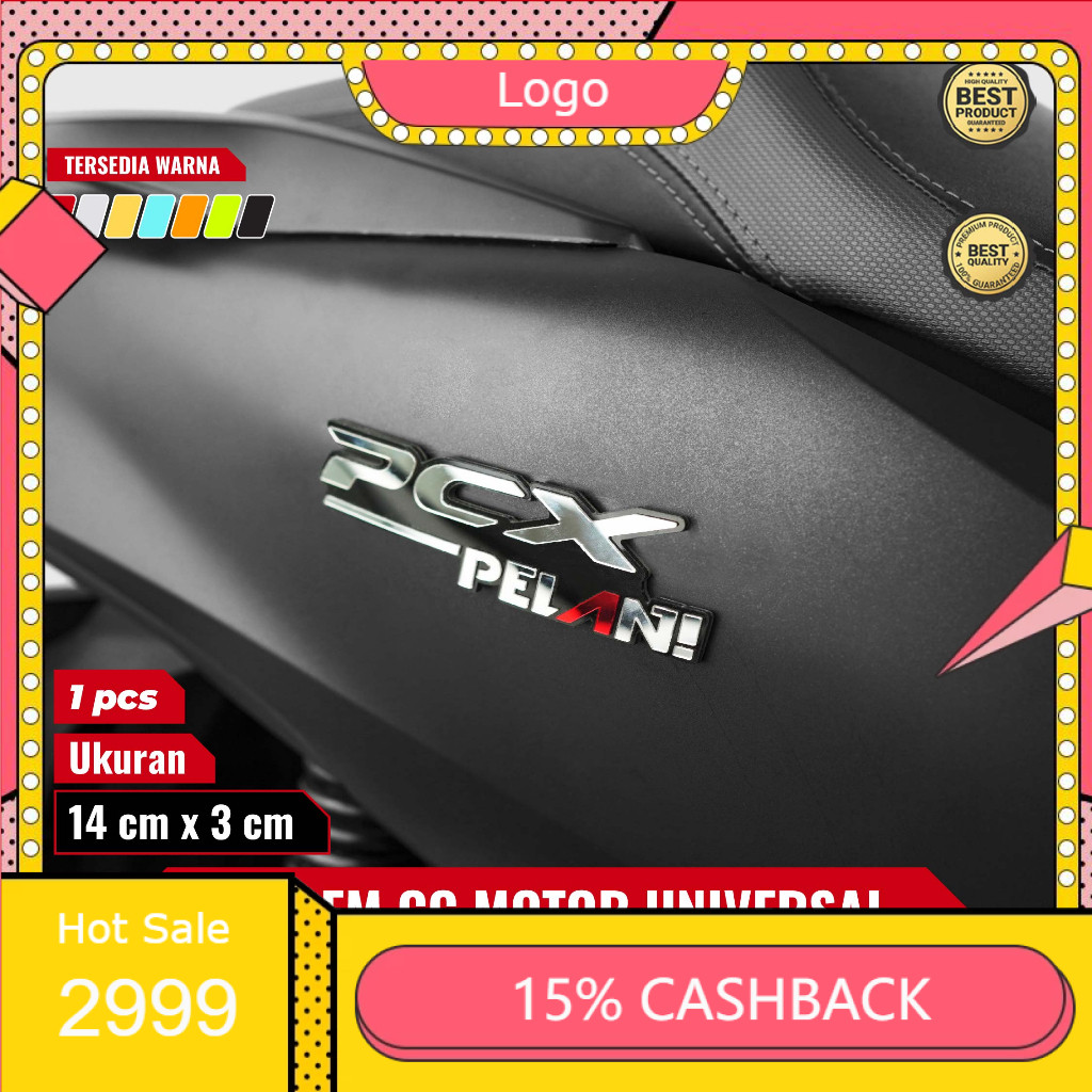 Jual PBA 1PCS EMBLEM PCX PELAN LOGO PCX PELAN TIMBUL BUKAN STIKER HONDA ...