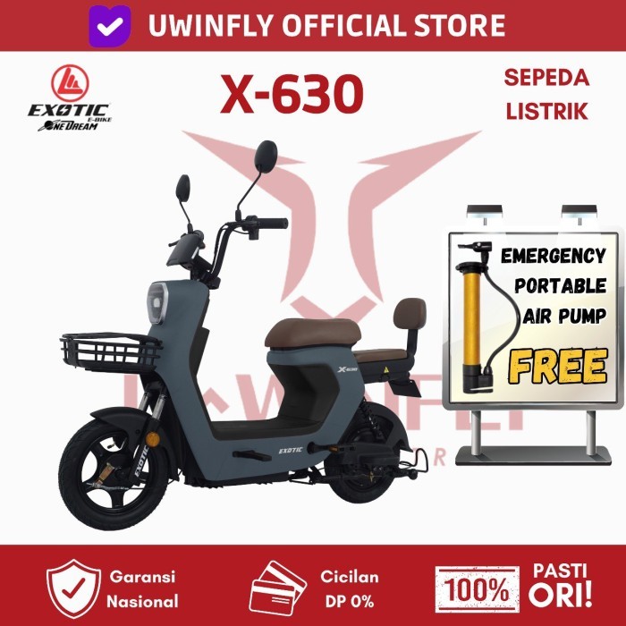 Jual SEPEDA LISTRIK UWINFLY M60 Garansi Resmi - X630 GRAY | Shopee ...