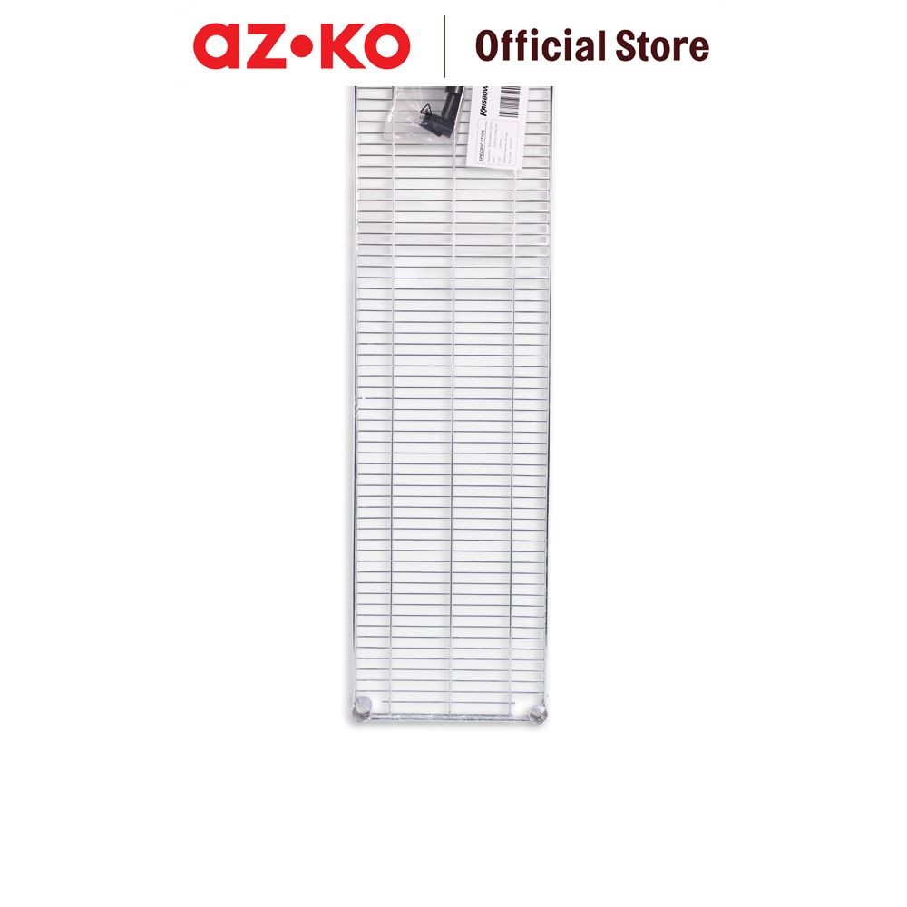 Jual AZKO Krisbow 121X35X4 cm Ambalan Rak Kawat Heavy Duty - Silver ...
