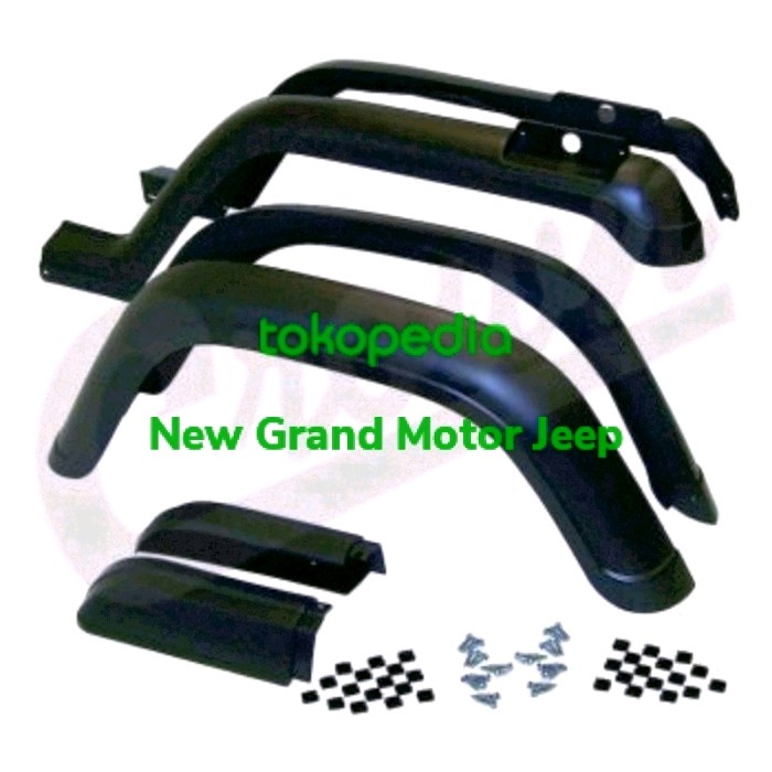 Jual over fender spakbor spakbort spakboard crown USA Jeep wrangler YJ ...