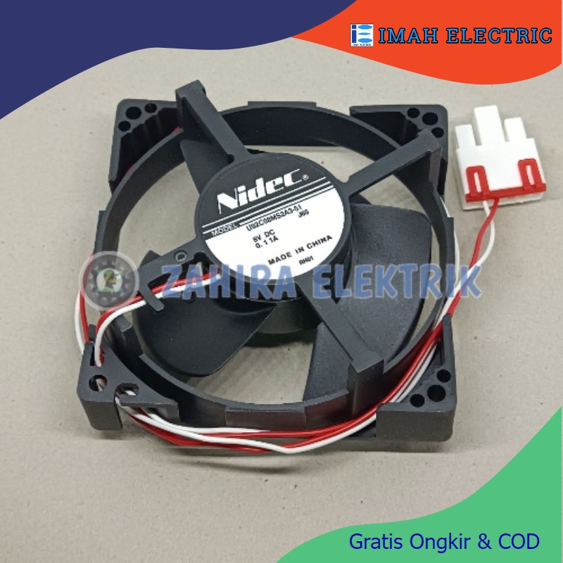 Jual Motor Fan Kulkas Panasonic 2 Pintu Inverter 9X9 DC8V 2 Kabel (COD ...