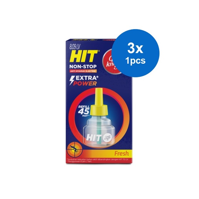 Jual Hit Good Knight Non Stop Refill Fresh 45 Hari (3 pcs) | Shopee ...