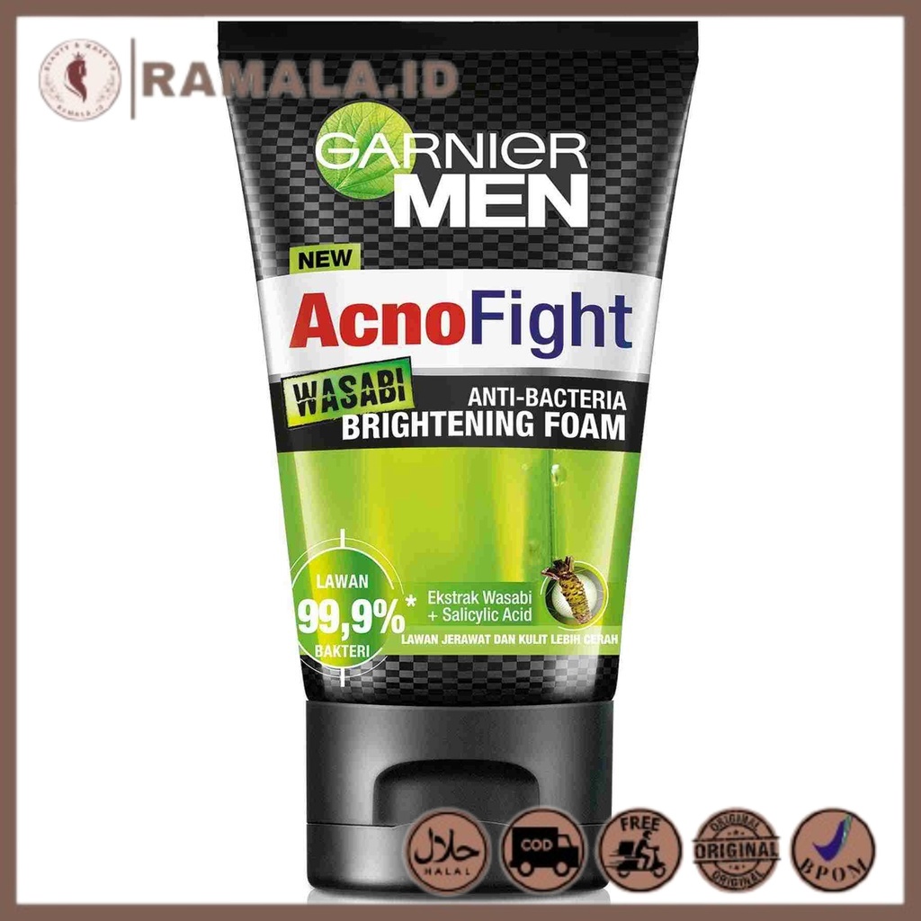 Jual GARNIER MEN ACNO FIGHT WASABI FOAM | Shopee Indonesia