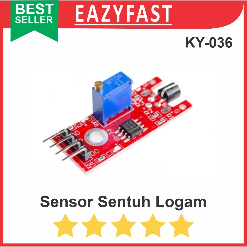 Jual KY036 KY-036 Sensor Logam Besi Metal Touch Detector Module Arduino ...