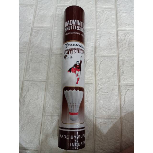Jual SHUTTLE COCK | COCK BADMINTON MERK SUPERMAN | Shopee Indonesia