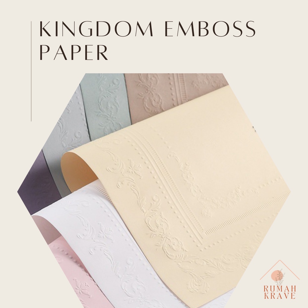 Jual RUMAH KRAVE - Kingdom Emboss Wrapping Paper Kertas Buket Kado ...