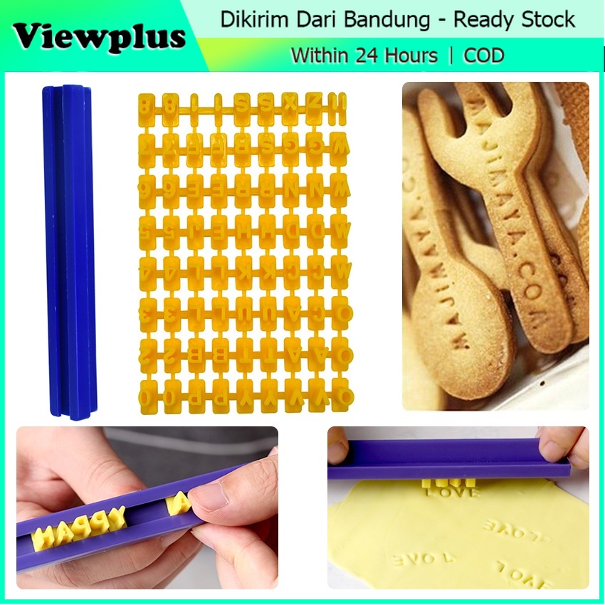 Jual Cetakan Kue Biskuit Huruf Stampel / Alphabet Letter Cookie Mold ...
