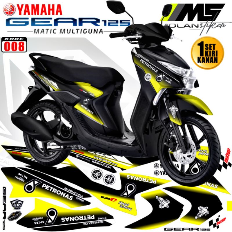 Jual Decal Sticker Striping Variasi Yamaha Mio GEAR 125 PETRONAS ...