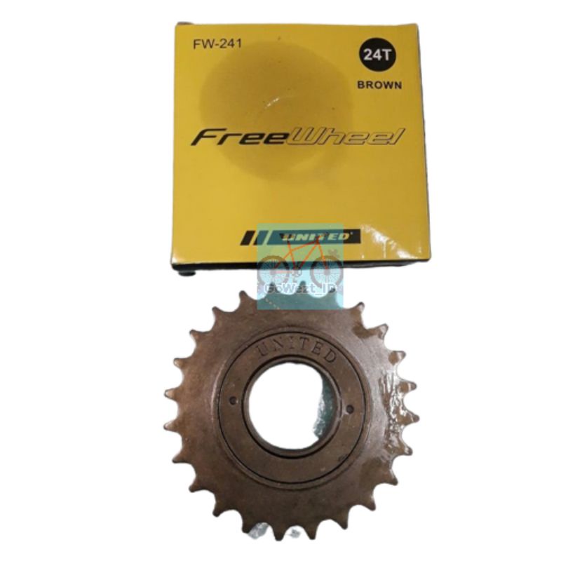 Jual Freewheel Gear Gir Belakang Sepeda 24T UNITED Single Speed Anak ...