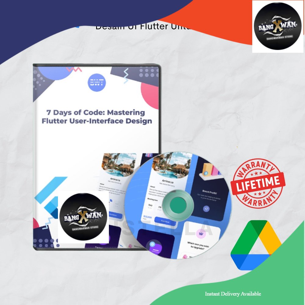 Jual Flutter UI Design BWT - Desain UI Flutter Untuk Pemula Hingga Mahir | Shopee Indonesia