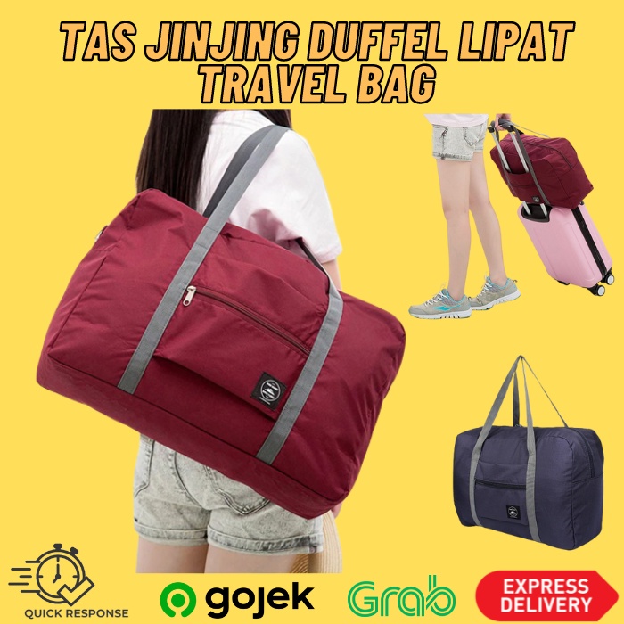 Jual Tas Jinjing Duffel Lipat Travel Bag - Tas Lipat Travel Bag Nylon ...