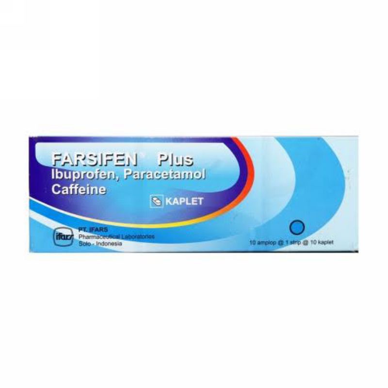 Jual Farsifen Plus / 100 kaplet -- Kombinasi Paracetamol, Ibuprofen dan ...