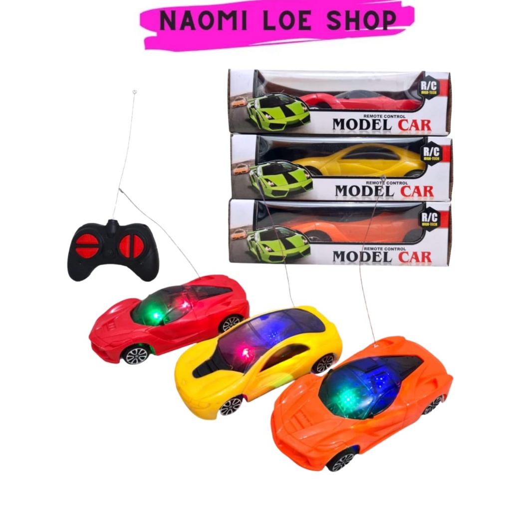 Jual high tech Mobil lampu Mainan mobil lampu remote kontrol mini model ...