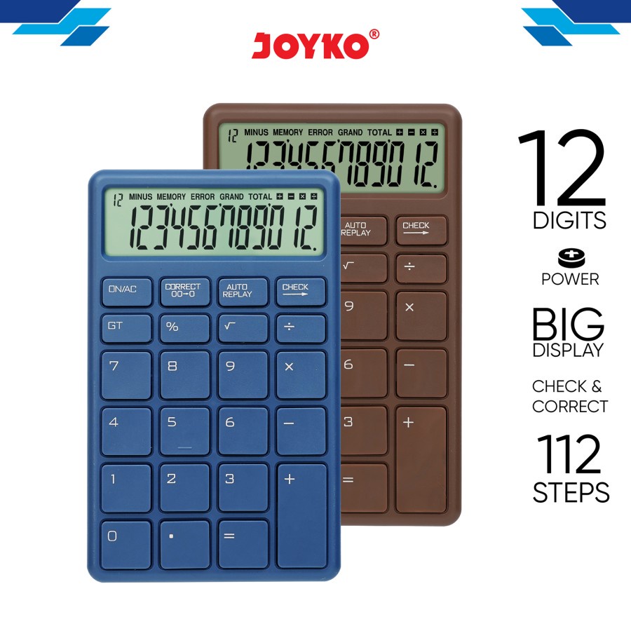 Jual Kalkulator JOYKO CC 55CO - Calculator Check & Correct Cek Ulang 12 ...