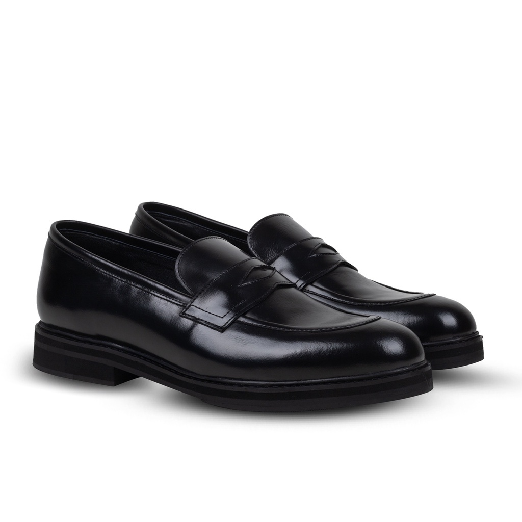 Jual Noir Penny Loafers - Nappa Milano - Sepatu Kulit Pria | Shopee ...