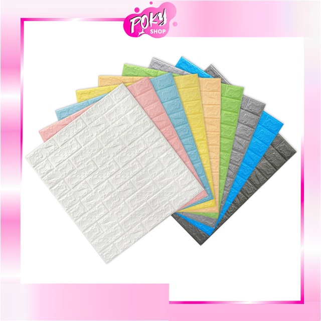 Jual POKY - H719 Wallpaper Dinding Foam 3D / Motif Batu Bata / Motif ...