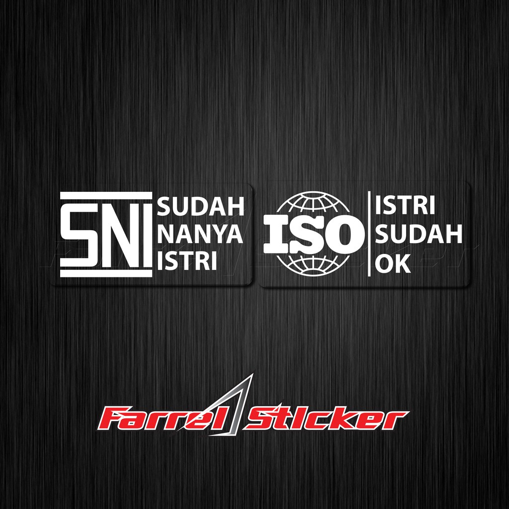 Jual stiker SNI sudah tanya istri sticker ISO JDM | Shopee Indonesia