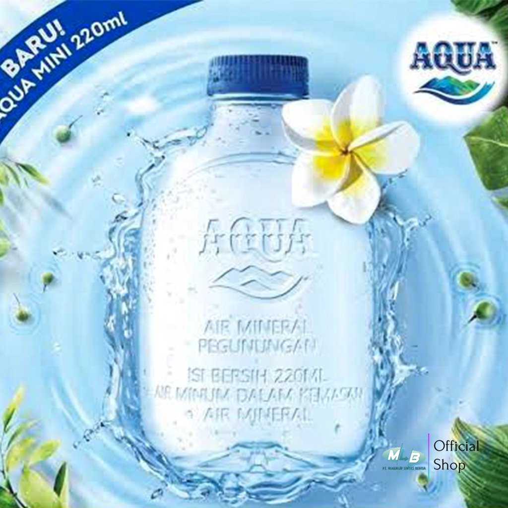 Jual AQUA Botol Cube Mini 220ML Kemasan Baru 1 Dus Isi 24 ( LIMITED EDITION ) Untuk Souvenir ...