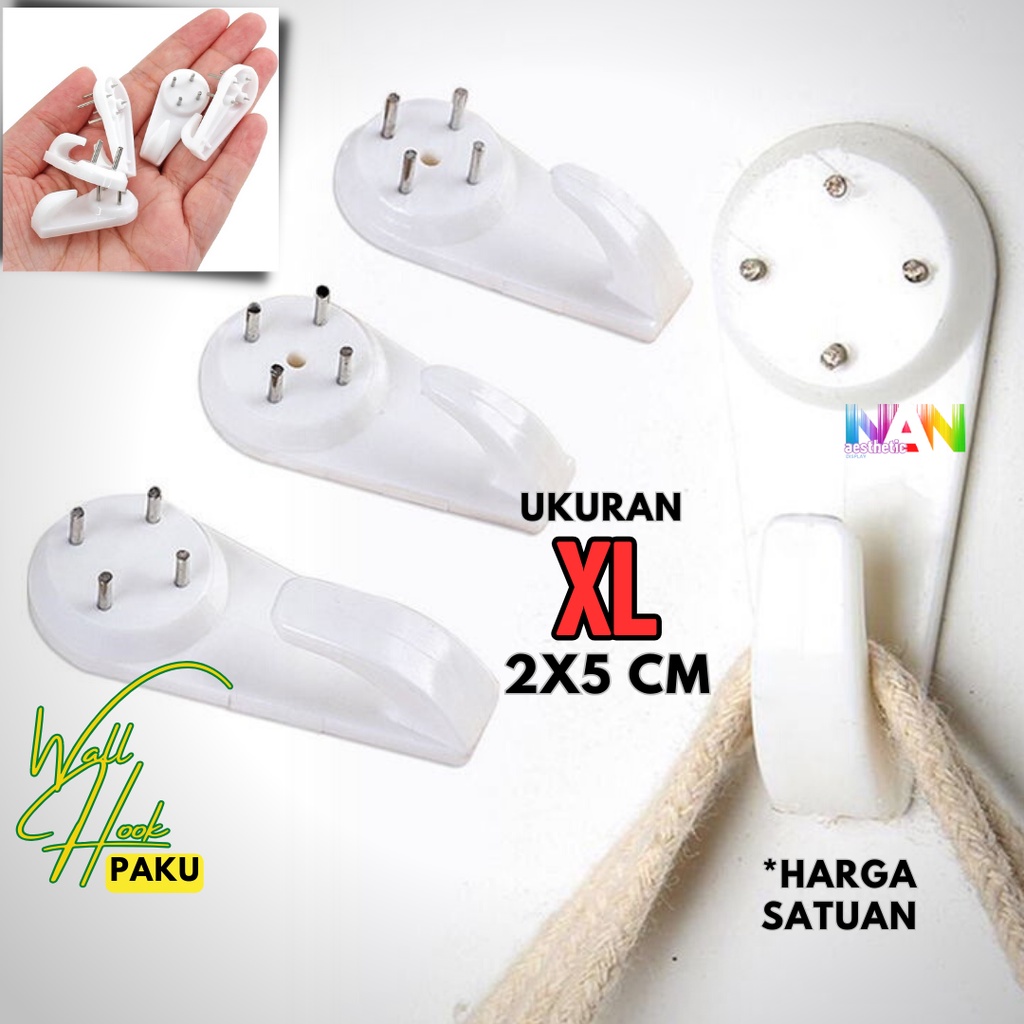 Jual Wall hook Paku dinding kaitan bingkai paku wire grid wall kawat ...