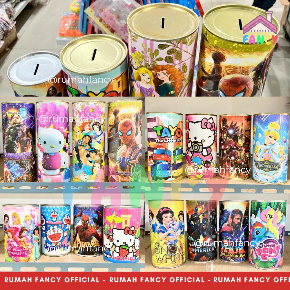 Jual [FREE PACKING DUS] Coin Box Celengan Peti Piggy Bank Bentuk TABUNG ...