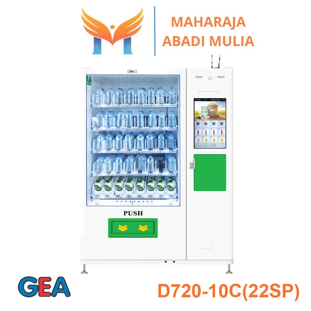 Jual Mesin Penjual Minuman Gea D720-10c(22sp) Vending Machine Kapasitas 200 Botol Garansi Resmi ...