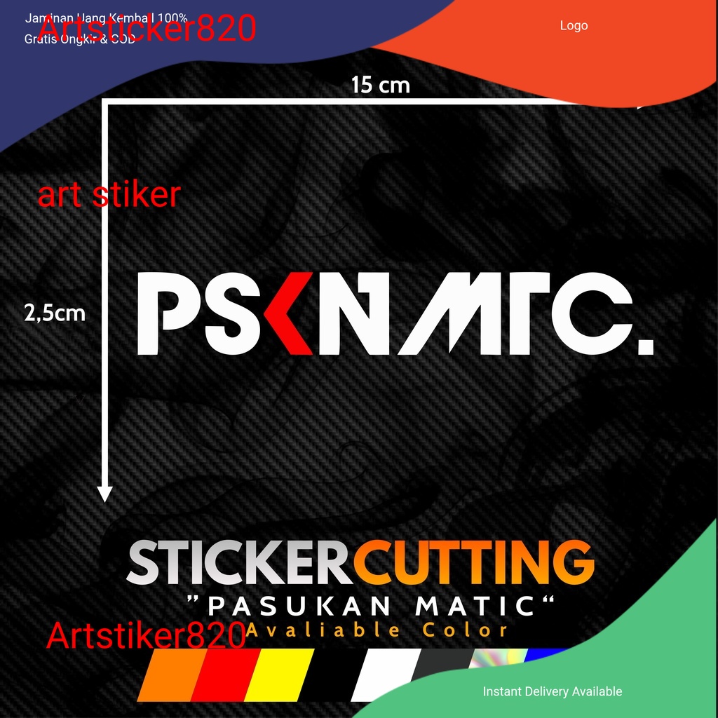 Jual STICKER STIKER CUTTING VIRAL PASUKAN MATIC STICKER PSKNMTC ...