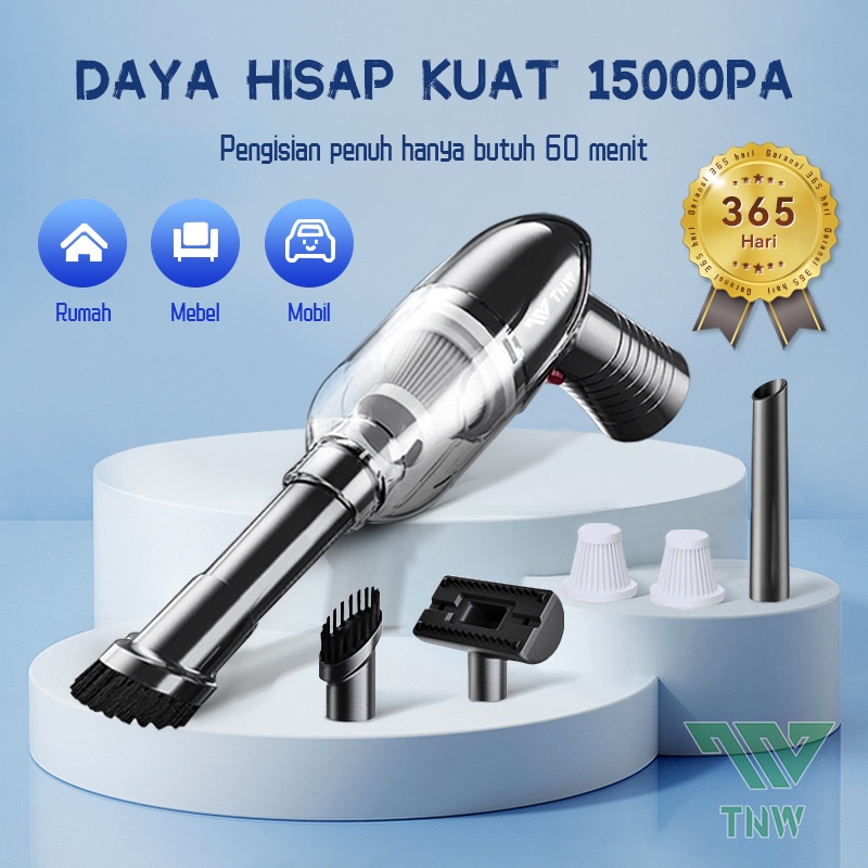 Jual TNW HC5 15000Pa Vacum Cleaner Portable Penyedot Debu Mini Wireless ...