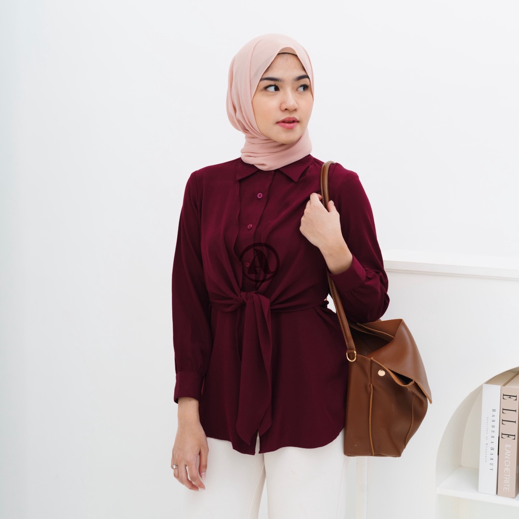 Jual Jenna Blouse Aretha Indonesia | Kemeja Kerja / Office Blouse ...