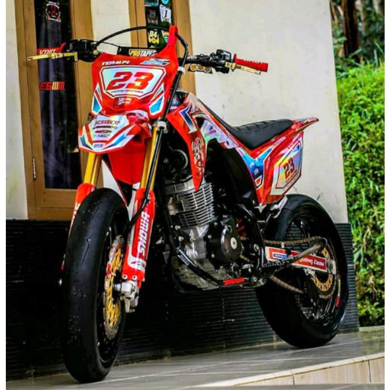 Jual Decal Stiker Motor CRF 150 L SUPERMOTO HOLOGRAM Full Body Sticker ...