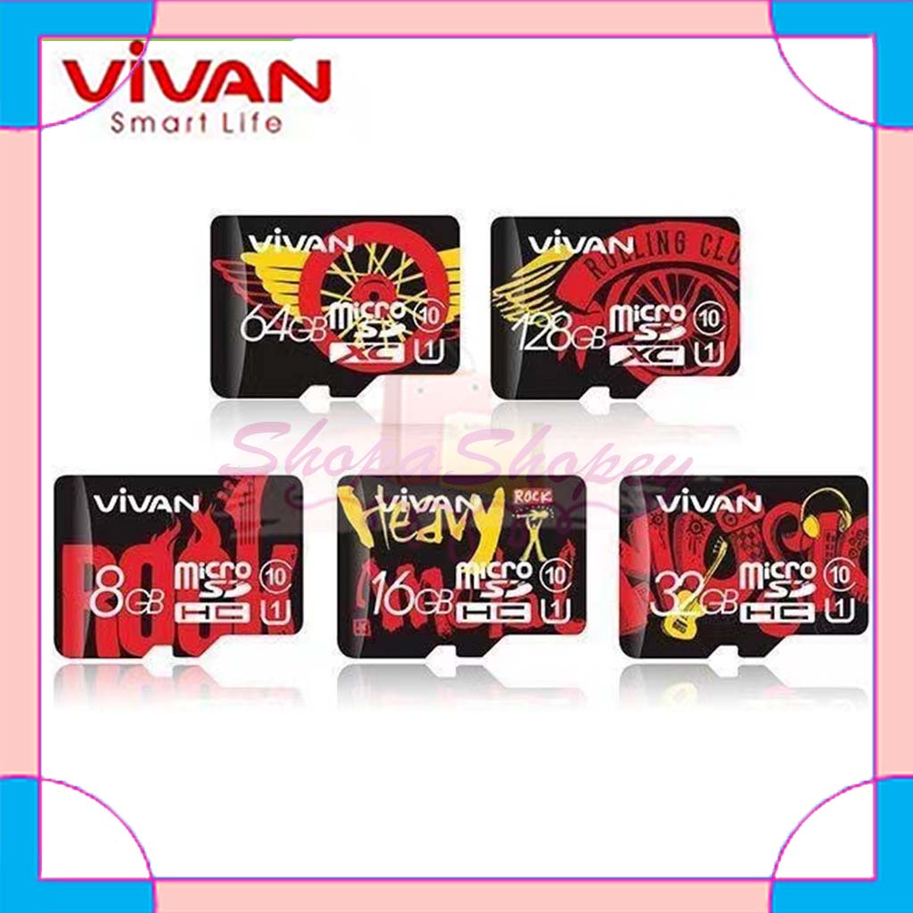 Jual VIVAN Micro SD Class 10 TF Card - Black + Red - Garansi Resmi 1 ...