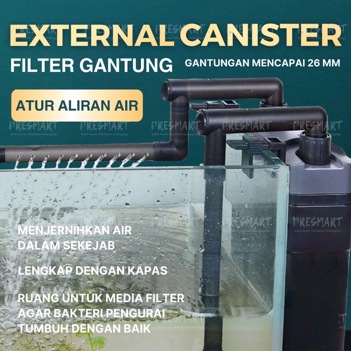 Jual EXTERNAL CANISTER AQUARIUM FILTER GANTUNG HANG ON HANGON AQUASCAPE ...