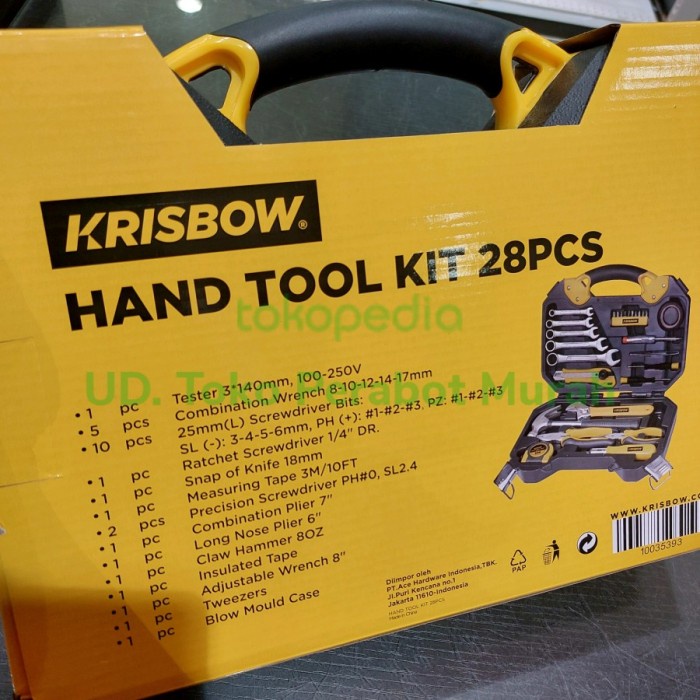 Jual Toolkit krisbow 28 pcs / Perkakas Mekanik / toolset krisbow | Shopee Indonesia