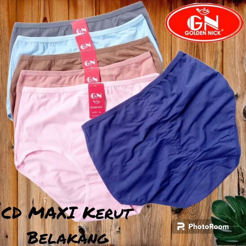 Jual GOLDEN NICK CD MAXI 129 - Celana Dalam Wanita MAXI Jahitan Kerut ...