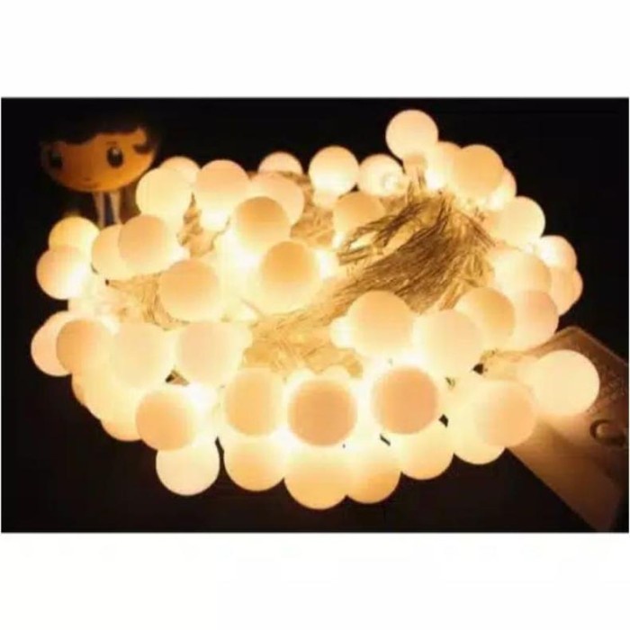 Jual NEW promo natal!!!! Lampu Tumblr Bola Anggur Baterai 100 LED 10 ...
