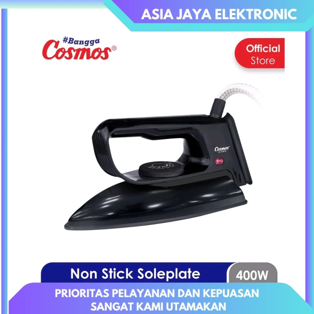 Jual COSMOS Setrika CI-3120 N/CI-3130 N Non Stick Soleplate Setrikaan ...