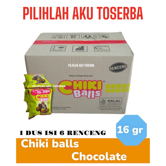 Jual CHIKI BALLS CHOCOLATE / COKLAT RENCENG - ( HARGA 1 DUS ) | Shopee ...