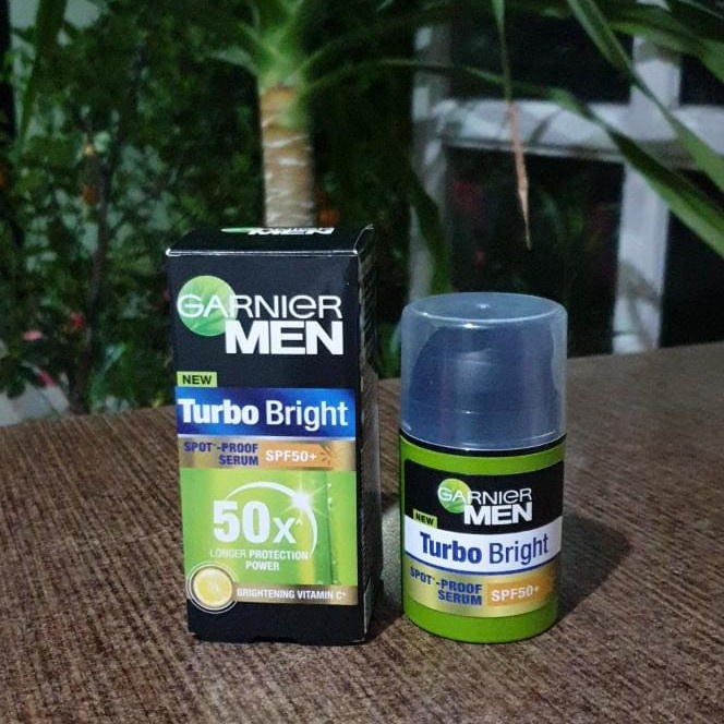 Jual new Garnier Men Turbo Bright Serum SPF 50+ 40ml / 40 ml | Shopee Indonesia
