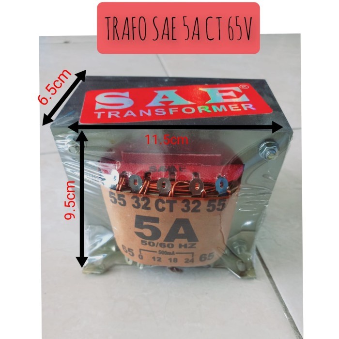 Jual TRAVO TRAFO TRANSFORMER SAE 5A CT 65 MURNI travo sae 5 amper ct 65v | Shopee Indonesia