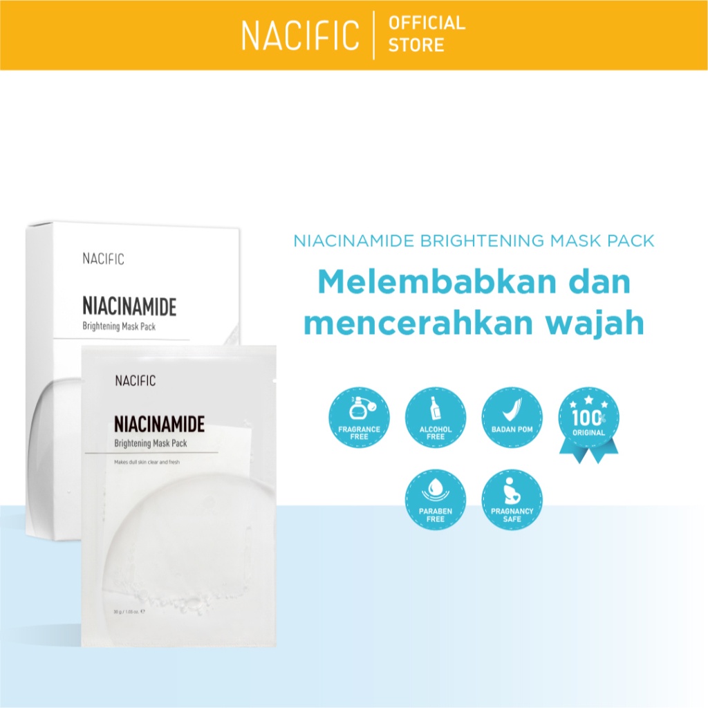 Jual Nacific Niacinamide Brightening Mask Pack (10pcs) | Shopee Indonesia