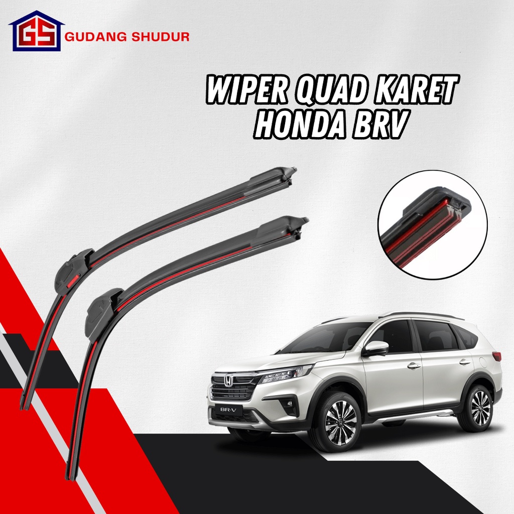 Jual Wiper Quad Blade Honda BRV / BR-V 2016-2021 Frameless 4 Lapis ...