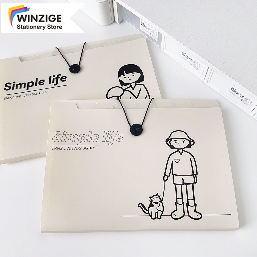 Jual Winzige Tas File A4 Lucu 8 / 12 Sekat Indeks Bahan Cute Document ...