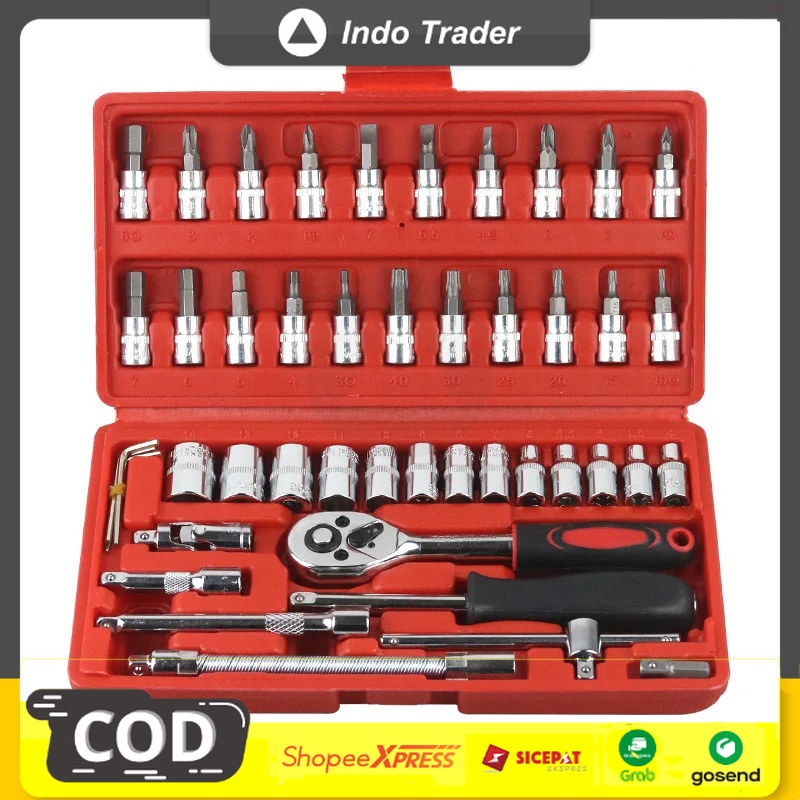 Jual Obeng Set Komplit untuk Bongkar Mobil Motor Multifungsi 46 in 1 ...