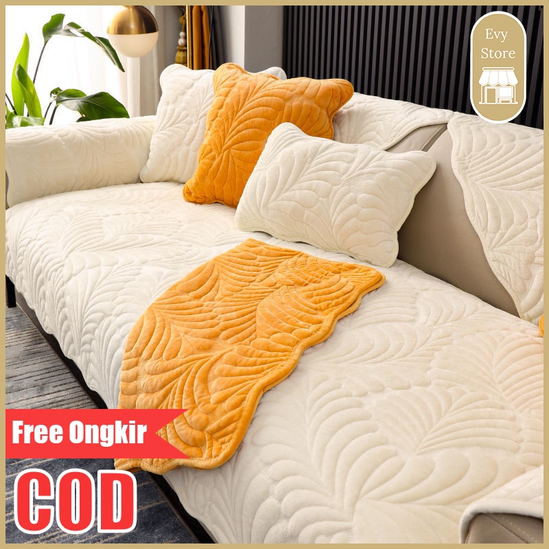 Jual Evy Store Sarung Cover Alas Penutup Sofa Chenille 2 3 4 L Seater Dekorasi Ruang Tamu ...